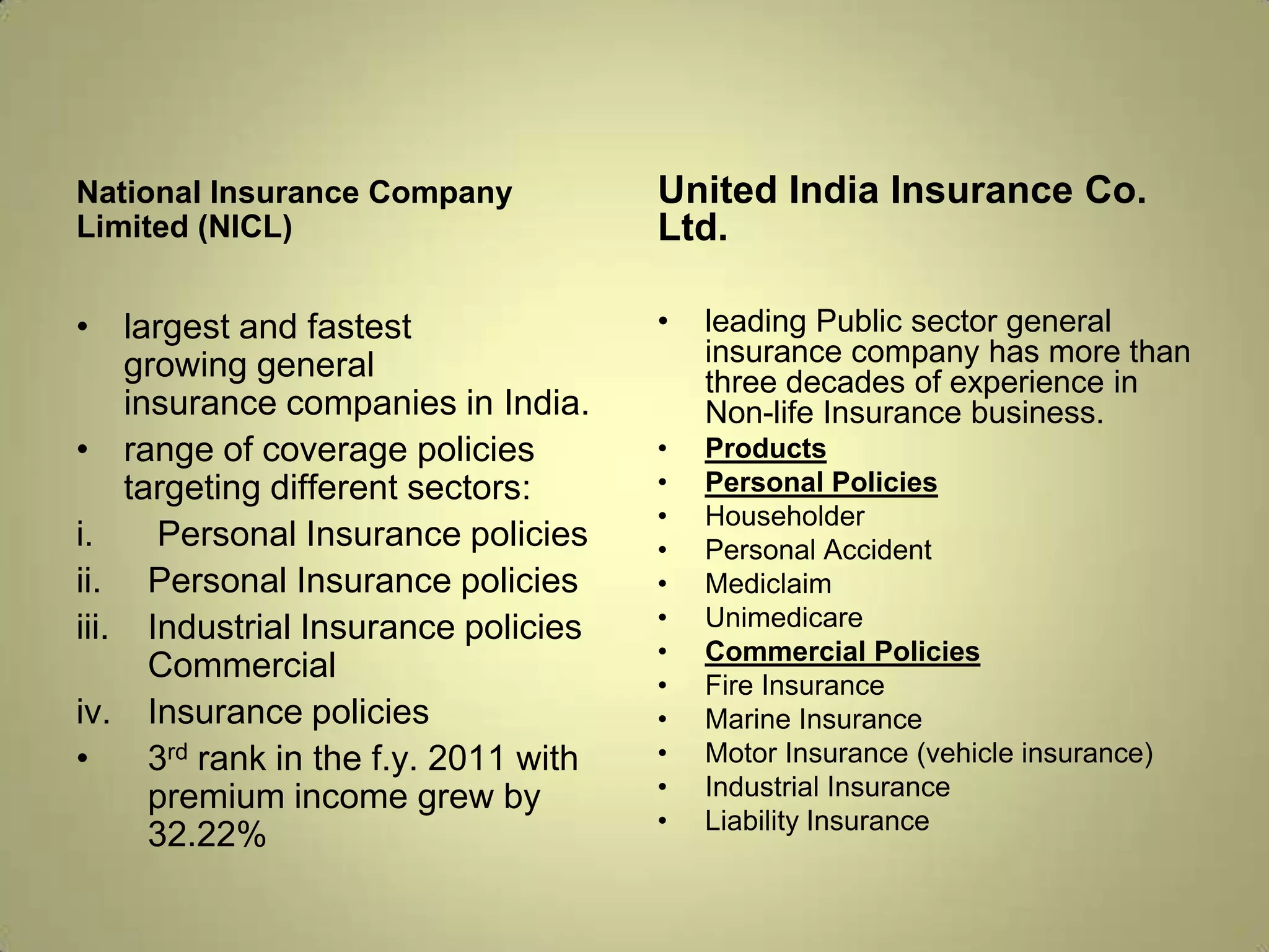 Insurance sectore in india | PPTX