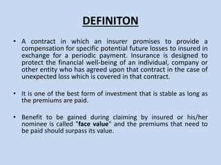 Insurance sector in india | PPTX