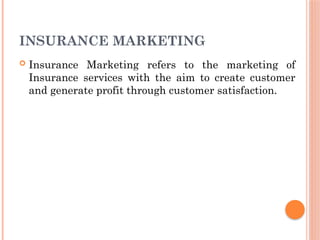 insurance service.pptx fundamental of insurance marketing | PPT
