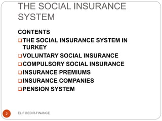 Insurance system in Turkey | PPTX | Health Insurance | Insurance