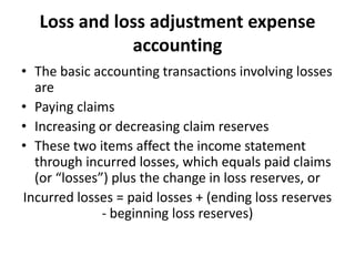 Insurance, system of insurance accounting | PPTX