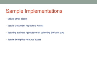 Reference Security Architecture for Mobility- Insurance | PDF