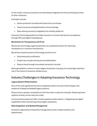 Insurance Technology: Redefining the Future of Risk, Operations, and ...
