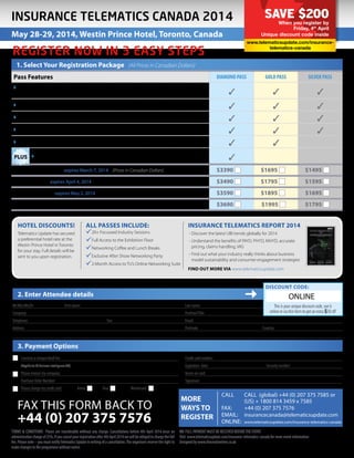 Insurance Telematics Canada 2014 | PDF