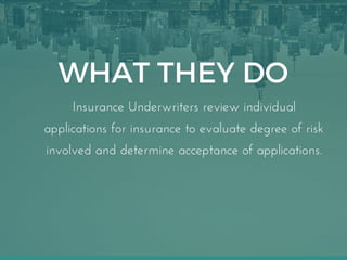 Insurance Underwriters for Dummies | What You Need To Know In 15 Slides ...