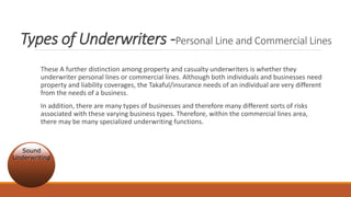 Takaful and Insurance underwriting | PPSX