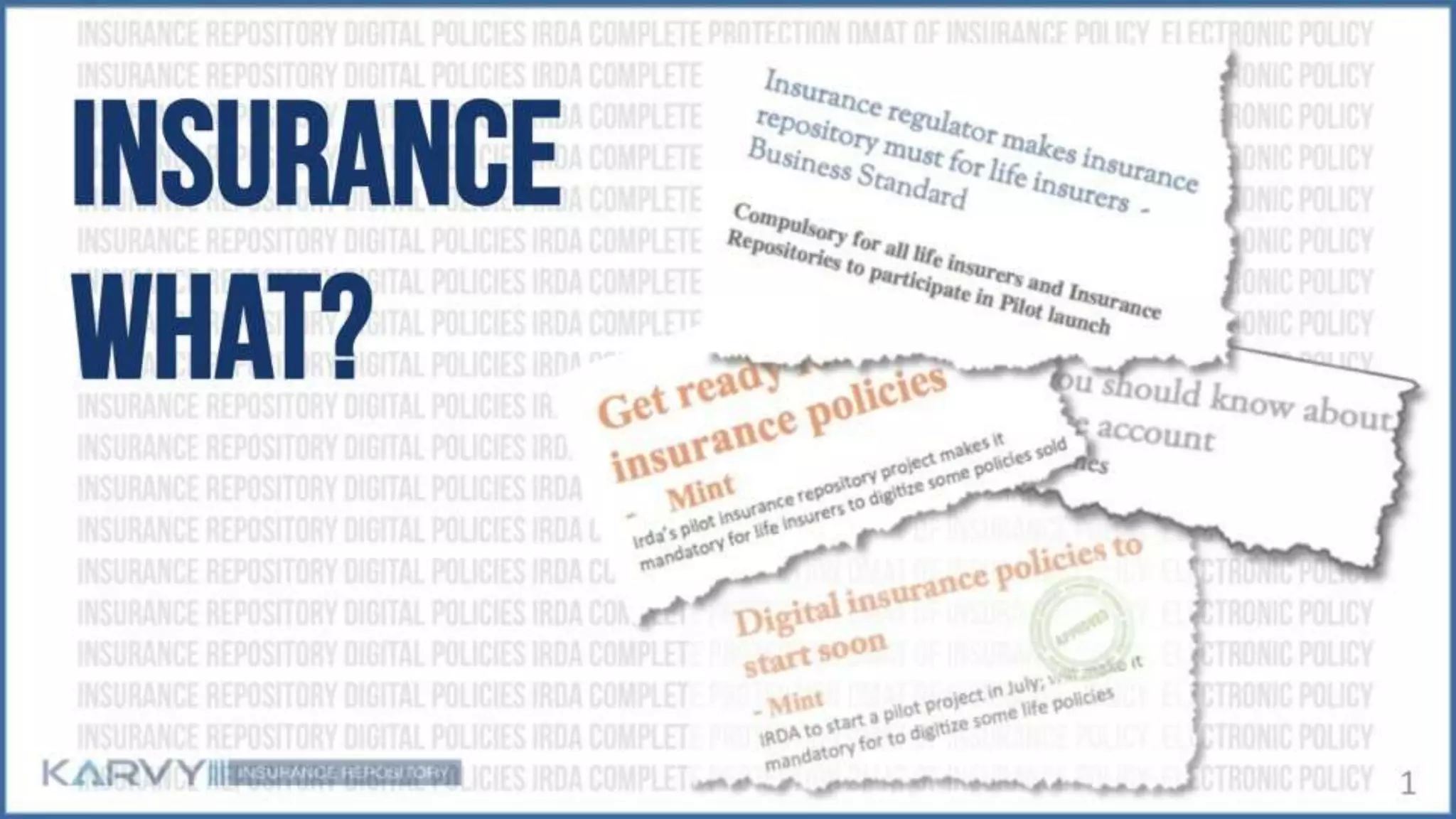 What is Insurance Repository? | PPTX