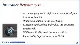 What is Insurance Repository? | PPTX