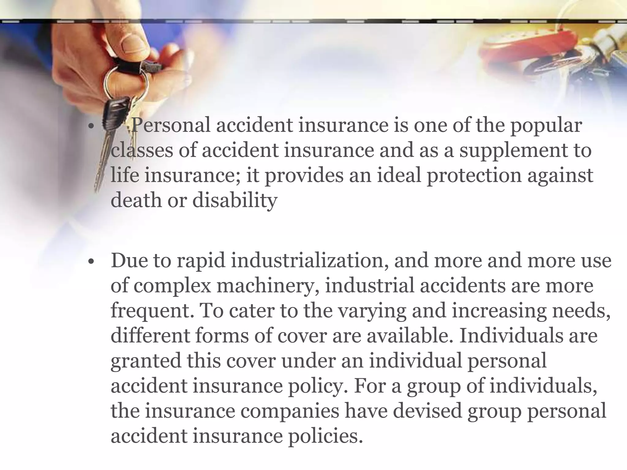 personal Accident Insurance | PPTX