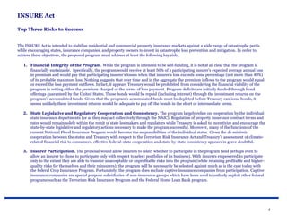 INSURE Act - Summary and Analysis by Centers for Better Insurance | PDF