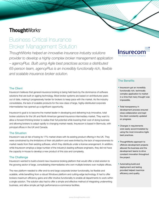 Insurecom Case Study | PDF