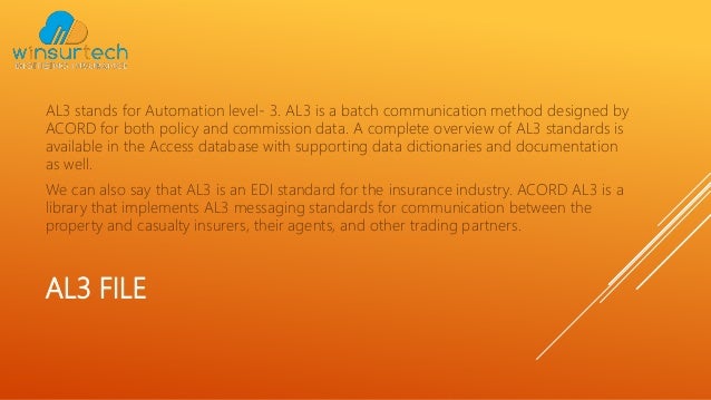 Insured Information in an ACORD AL3 - WinsurTech | PPT