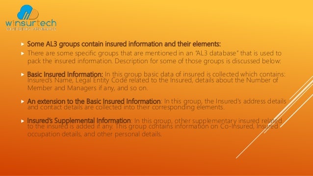 Insured Information in an ACORD AL3 - WinsurTech | PPT