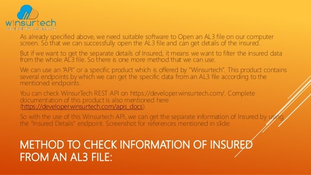 Insured Information in an ACORD AL3 - WinsurTech | PPT