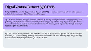 Qatar Insurance Company QIC - Insurer transformation Award 2022 | PPT