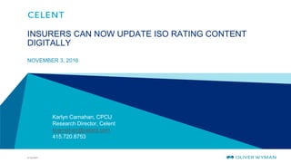 Insurers Can Now Update ISO Rating Content Digitally - A webinar ...