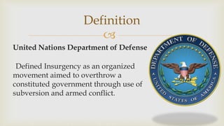 "Insurgency" the Philippine insurgency | PPTX