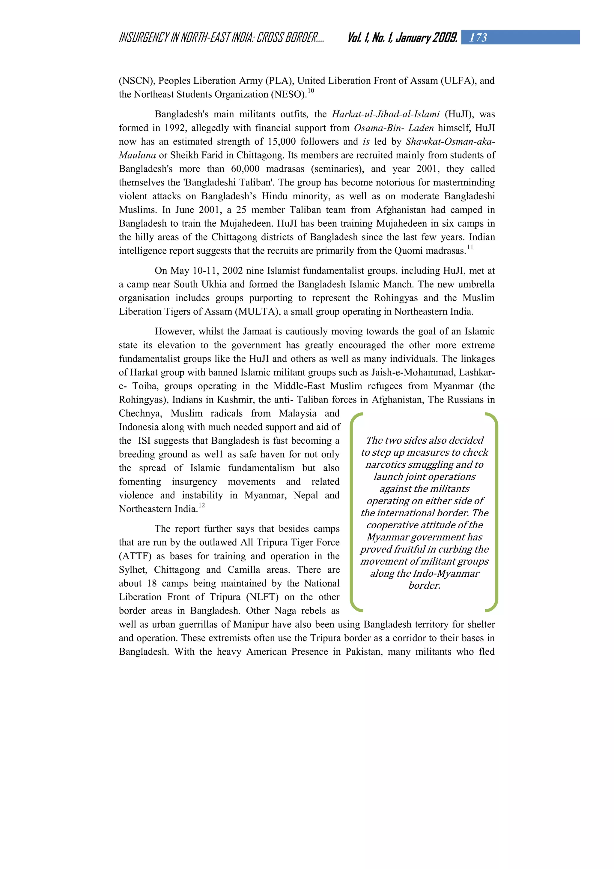 Insurgency in north east | PDF