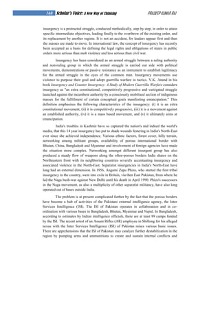 Insurgency in north east | PDF