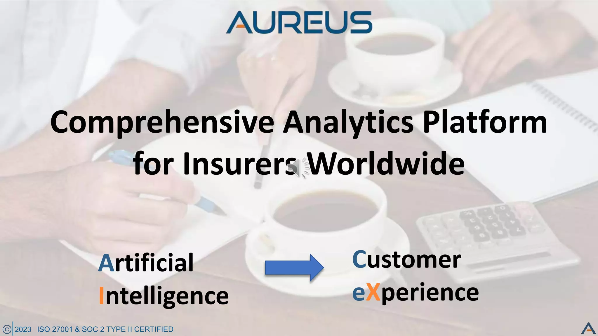 Aureus Analytics Pvt Ltd - Insurtech Innovation Award 2023 | PPT