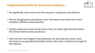 TDI Startup Insurtech Award - IFA Academy Insurtech pitch deck | PPTX