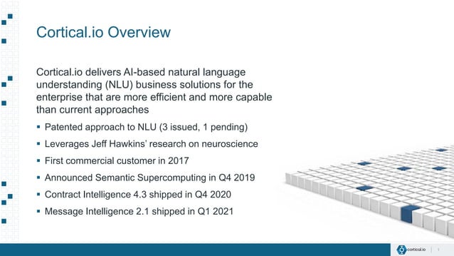 Cortical.io - InsurTech Innovation Award 2022 | PPTX | Artificial Intelligence | Technology ...