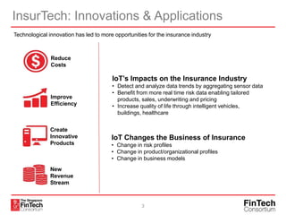 The Singapore FinTech Consortium - Introduction to InsurTech | PPTX