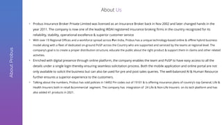 Probus Insurance Broker Private Limited - InsurTech Innovation Award ...