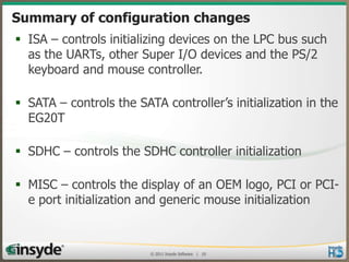 Fast Boot Times with InsydeH2O | PPTX