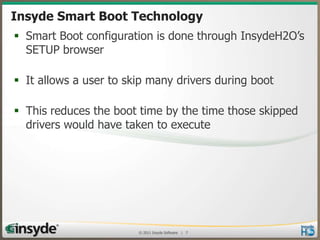 Fast Boot Times with InsydeH2O | PPTX