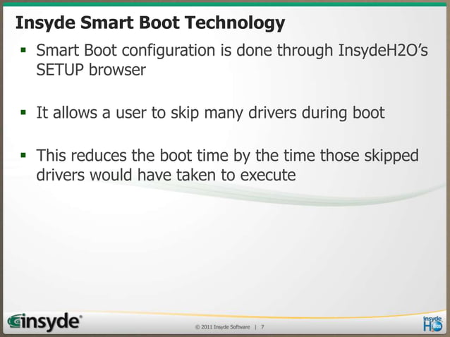Fast Boot Times with InsydeH2O | PPTX | Operating Systems | Computer ...