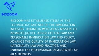 INSZoom & AILA, an association of over 18 years! | PPT