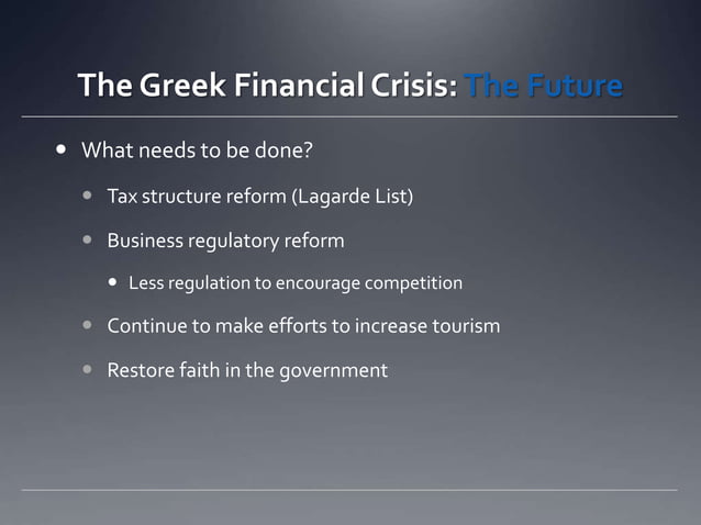 International Finance: Greek Financial Crisis | PPT