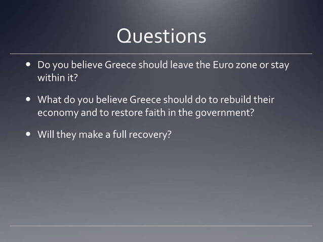 International Finance: Greek Financial Crisis | PPT