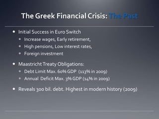 International Finance: Greek Financial Crisis | PPTX