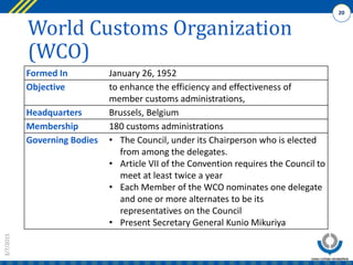 role of international oganizations on international trade | PPT
