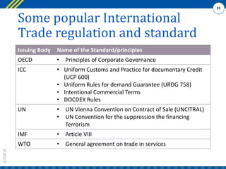 role of international oganizations on international trade | PPTX