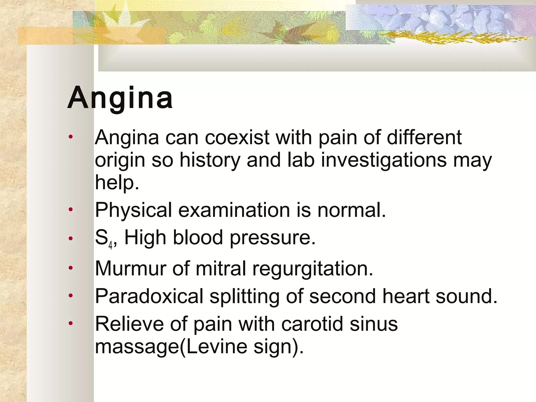 [Int. med] chest pain 3rd year class | PPT