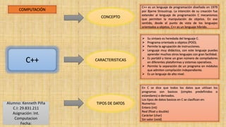 Lenguaje de Programación C++ | PPTX