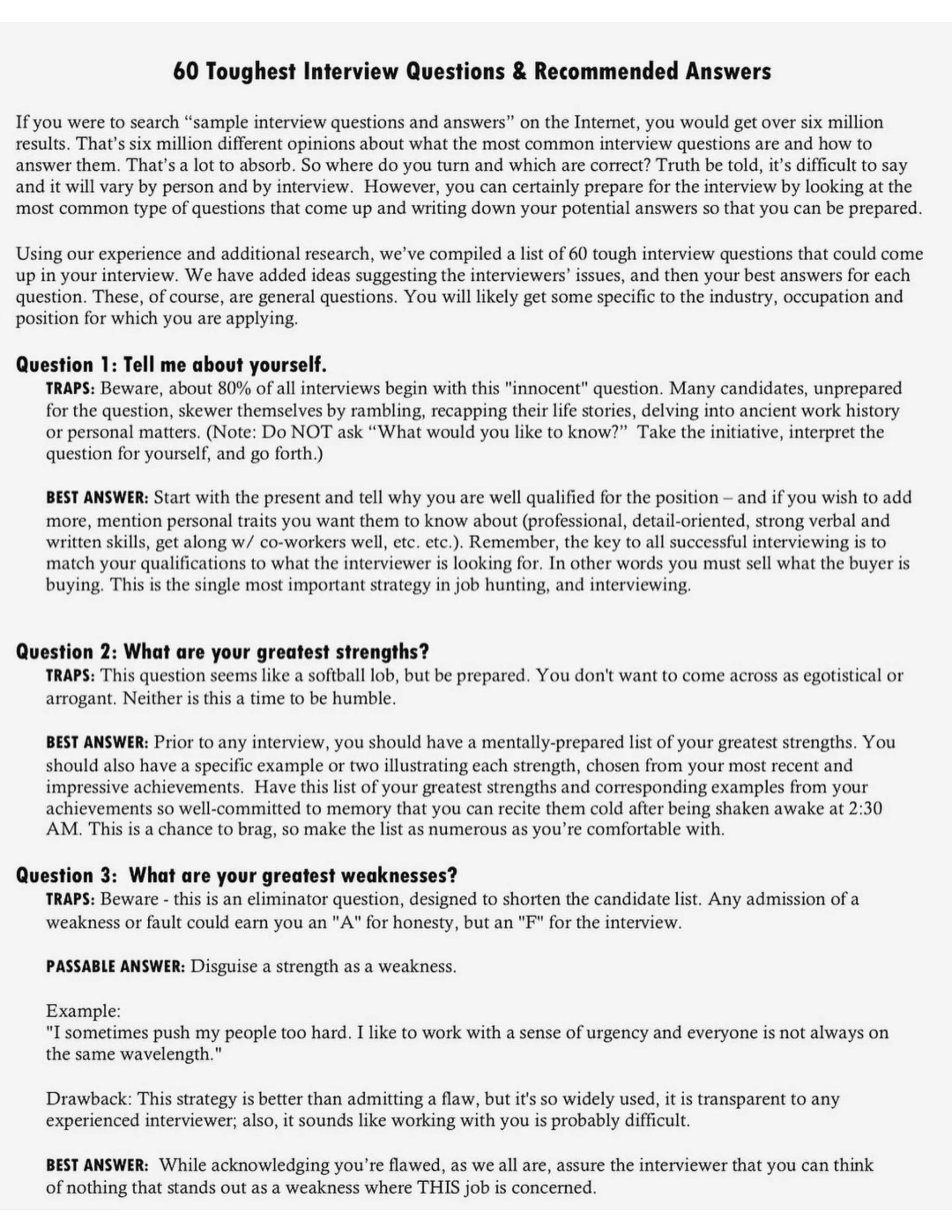 Interview Questions | PDF