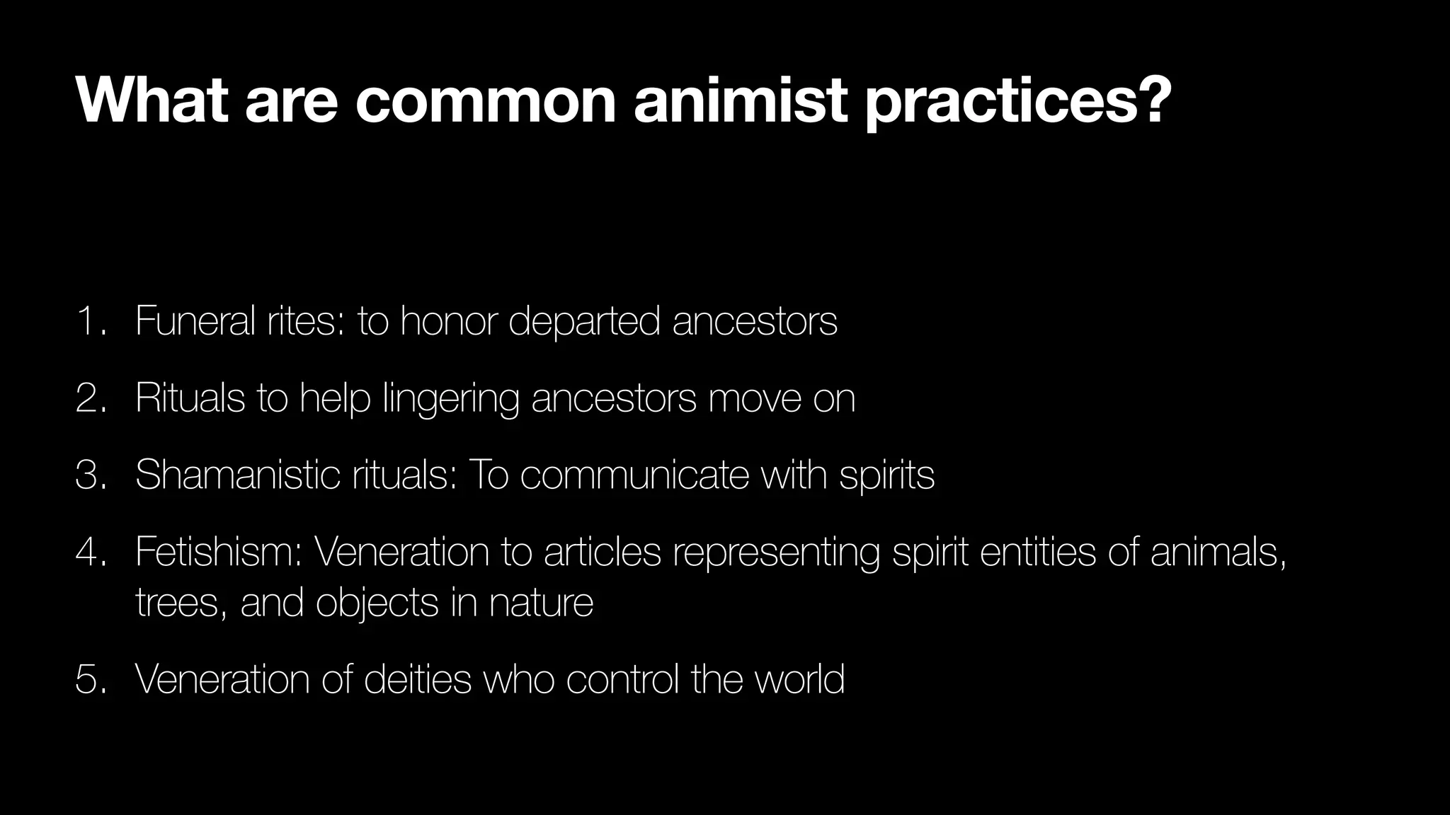 INT-244 Topic 7 Animism Folk Religion and African Religion | PDF