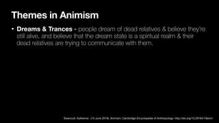 INT-244 Topic 7a Animism and New Religious Movements | PPT