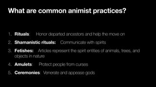 INT-244 Topic 7a Animism and New Religious Movements | PPT