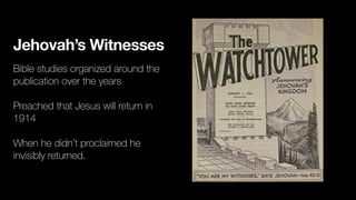 INT-244 Topic 7c Jehovah's Witnesses | PPT
