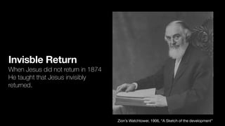 INT-244 Topic 7c Jehovah's Witnesses | PPT