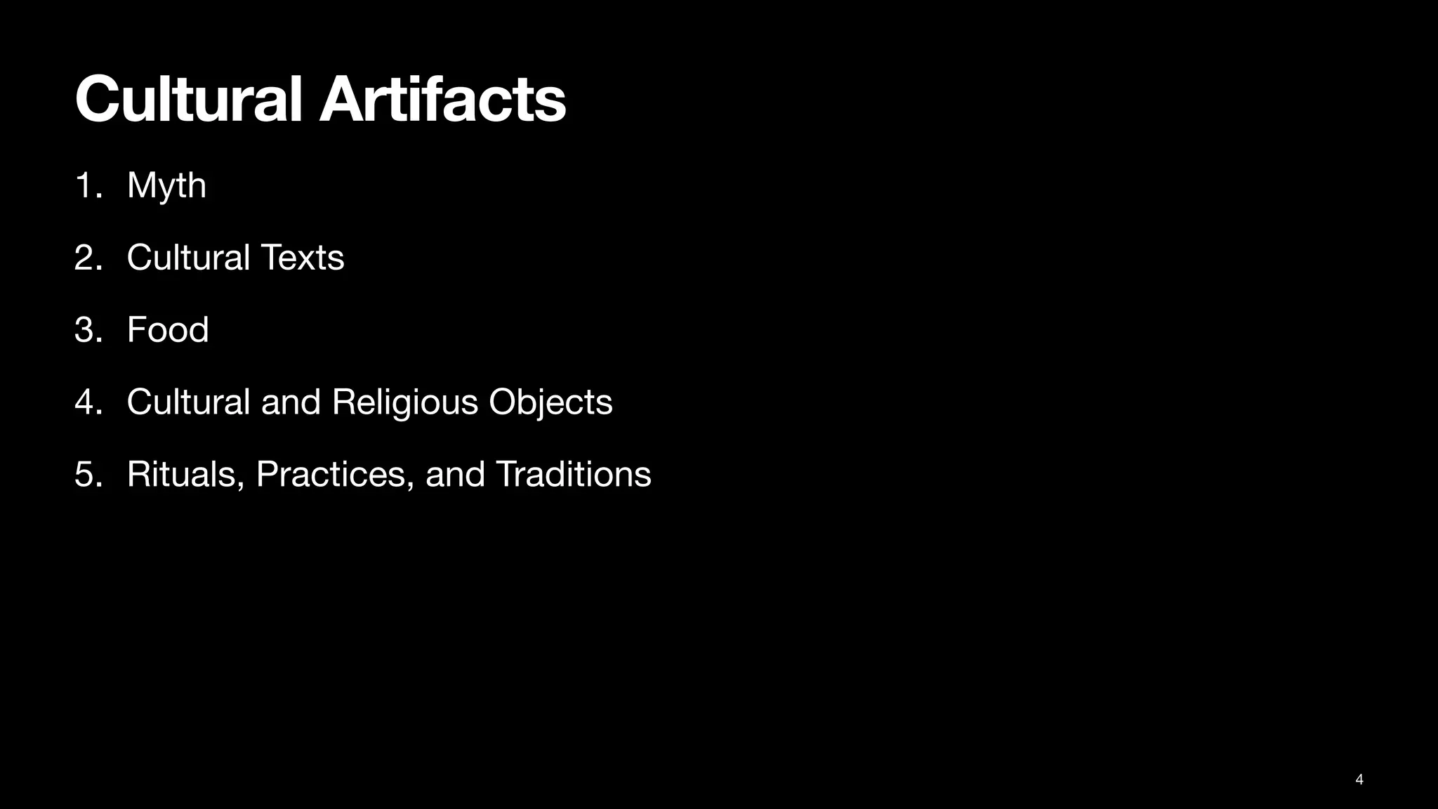 INT-450 Cultural Anthropology Topic 4c Cultural Artifacts | PDF
