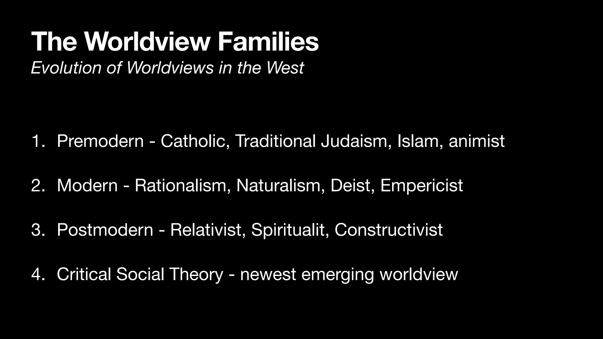 INT-460 Worldviews in Western Civlization | PPT