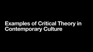 INT-460 Critical Social Theory | PDF