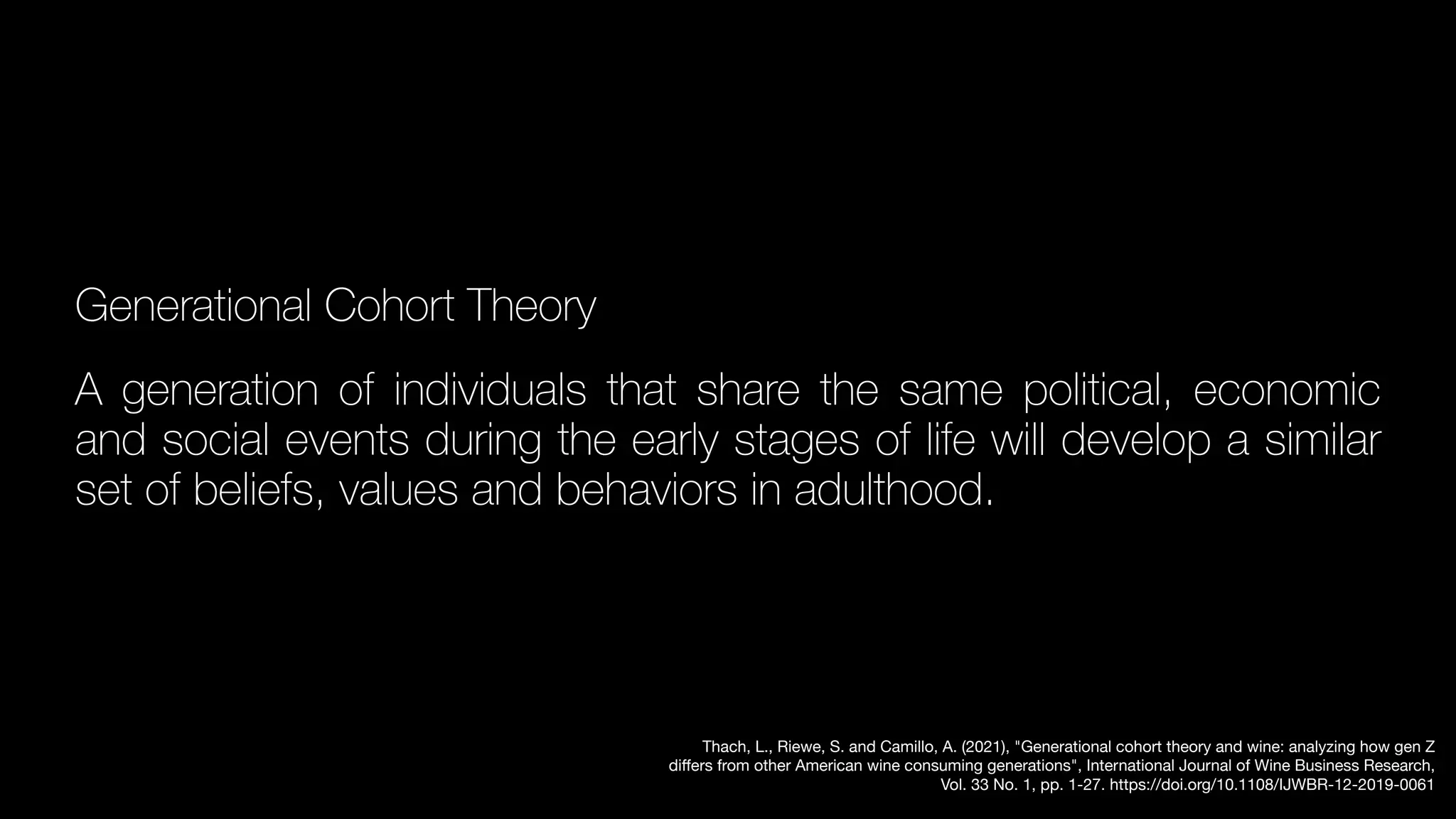 INT-460 Generational Cohort Theory | PDF