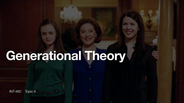 INT-460 Generational Cohort Theory | PPT